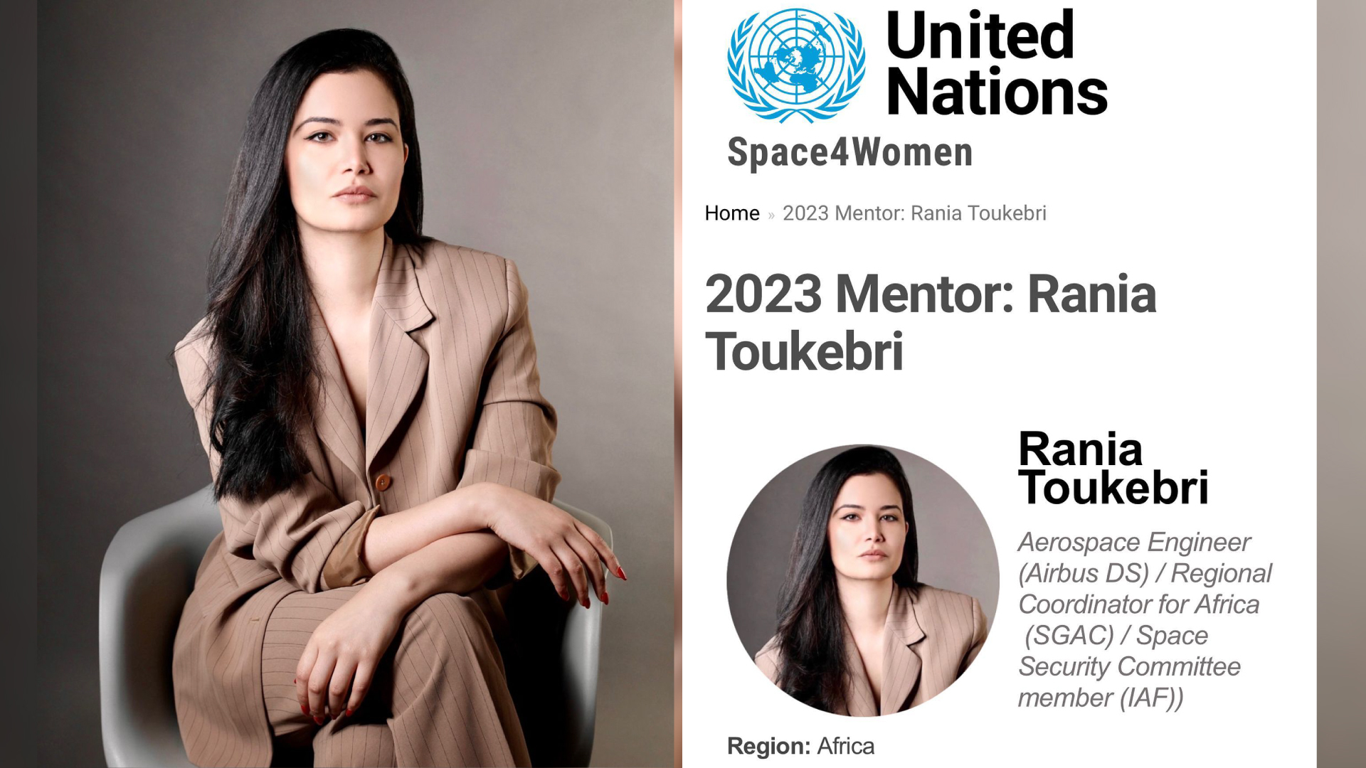 Rania Toukebri nommée 2023 Mentor pour Space4Women - Managers