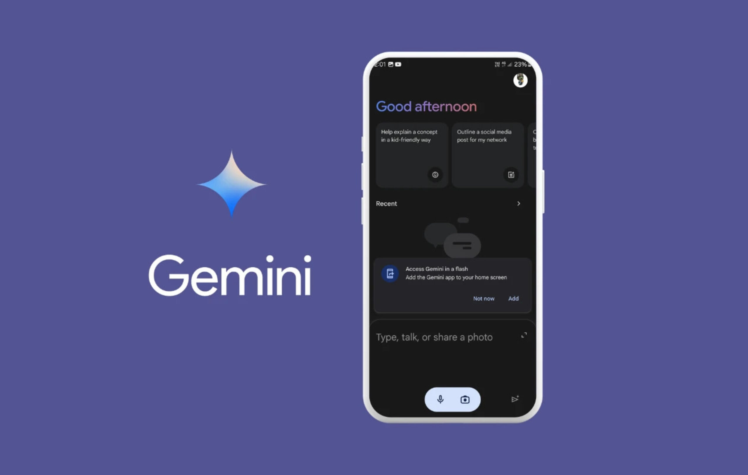 Android : Gemini désormais disponible sur application mobile - Managers