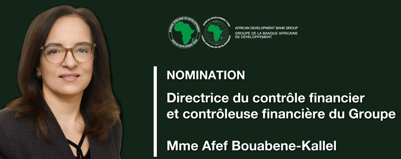 La Tunisienne Afef Bouabene-Kallel nommée directrice du contrôle financier de la BAD - Managers