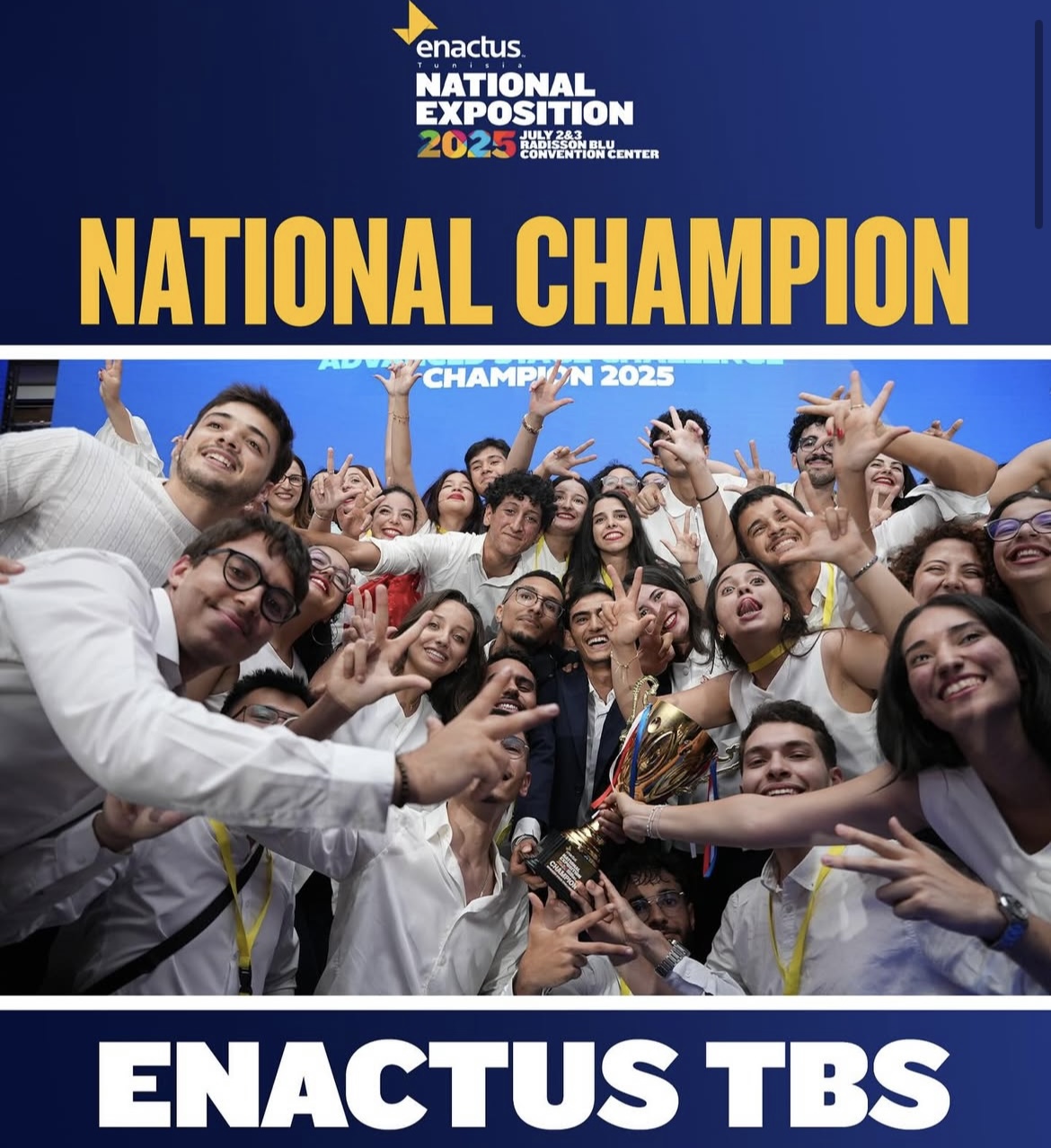 Enactus TBS conserve son titre national - Managers