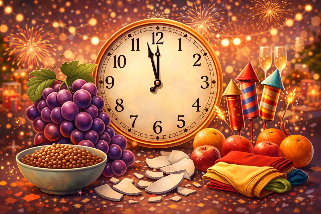 New Year here are the most widespread rituals in the world to attract ...